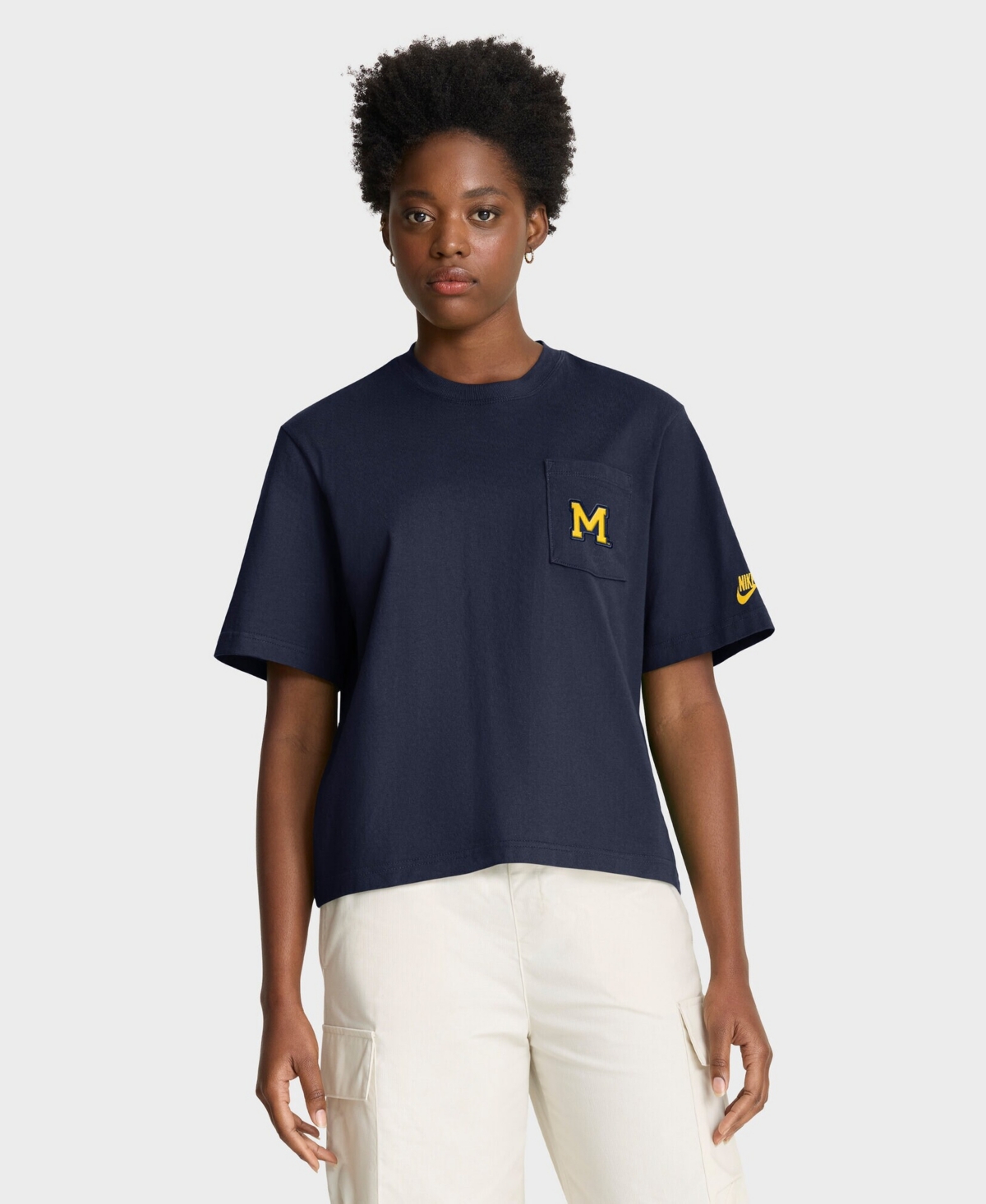 Click here for Nike Womens Navy Michigan Wolverines Legacy Pocket... prices