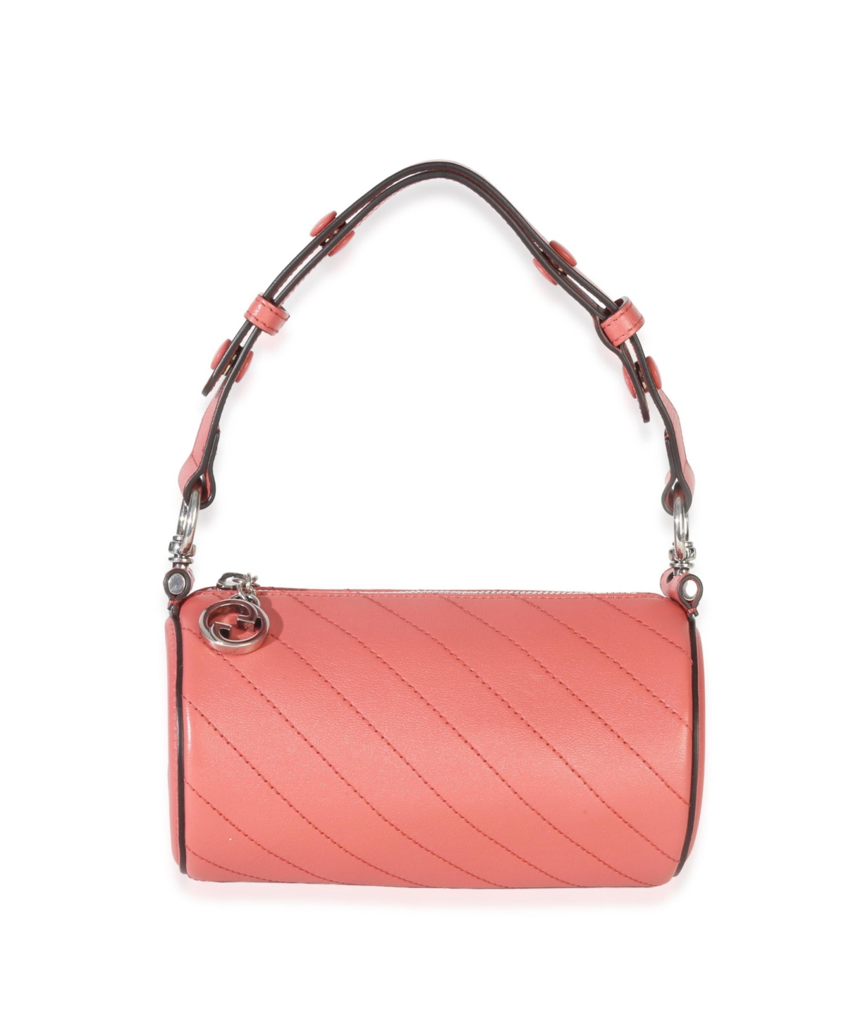 Click here for Pre-Owned Gucci Pink Diagonal Quilted Calfskin Min... prices