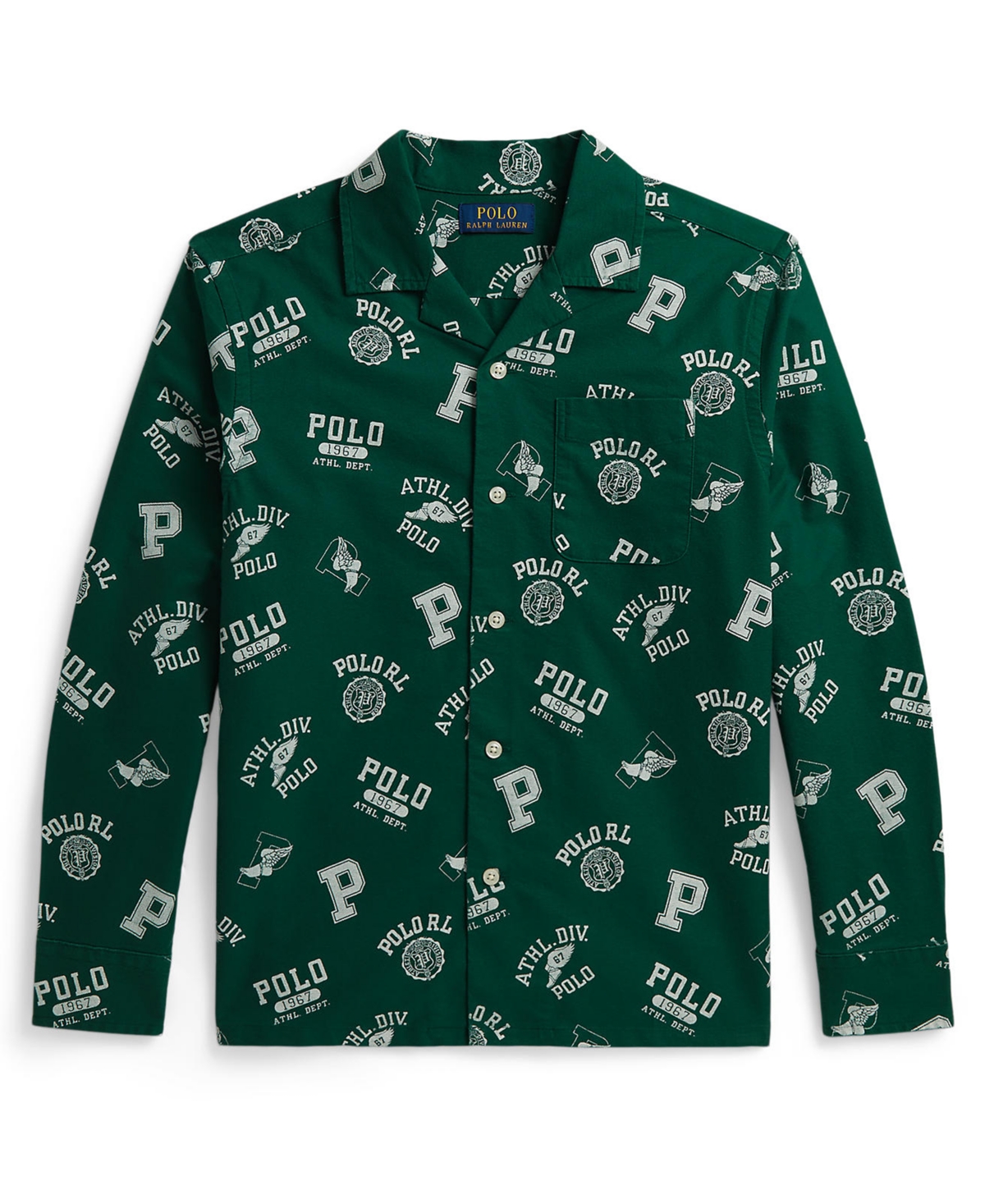 Click here for Polo Ralph Lauren Boys 8-20 Print Cotton Oxford Sh... prices