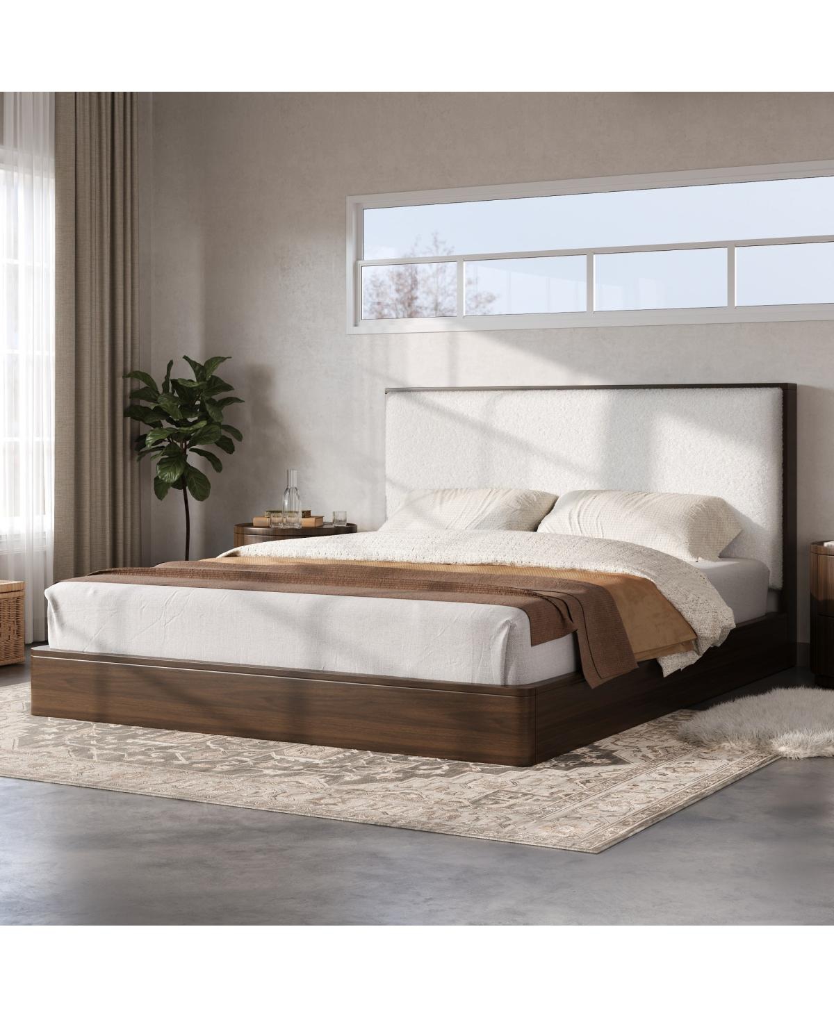 Click here for Streamdale Furniture Queen Platform Bed with Boucl... prices