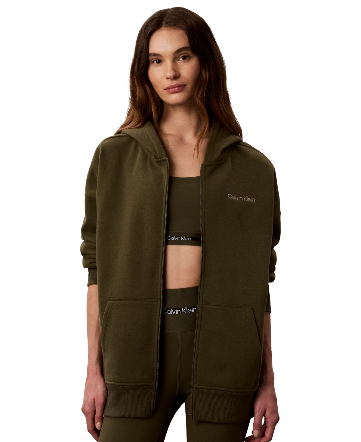 Click here for Calvin Klein Performance Womens Brushed French Ter... prices