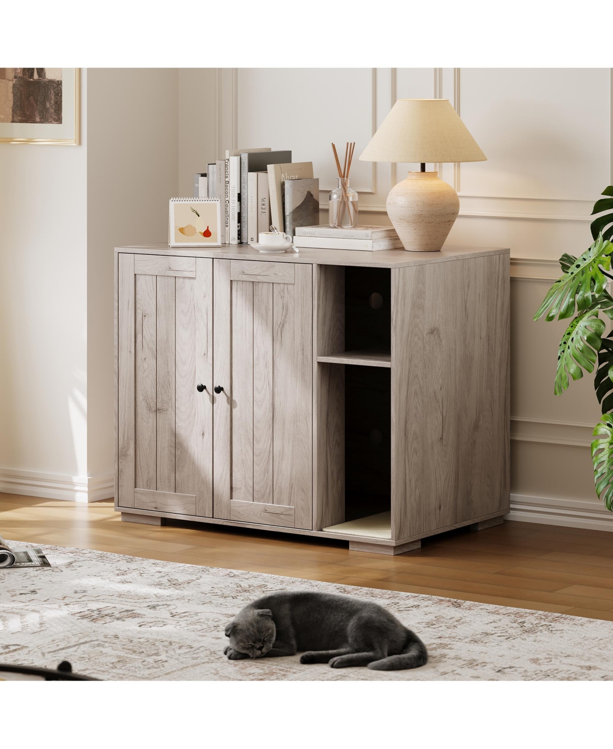 Click here for homfan Cat Litter Box Enclosure â Cabinet Fits S... prices