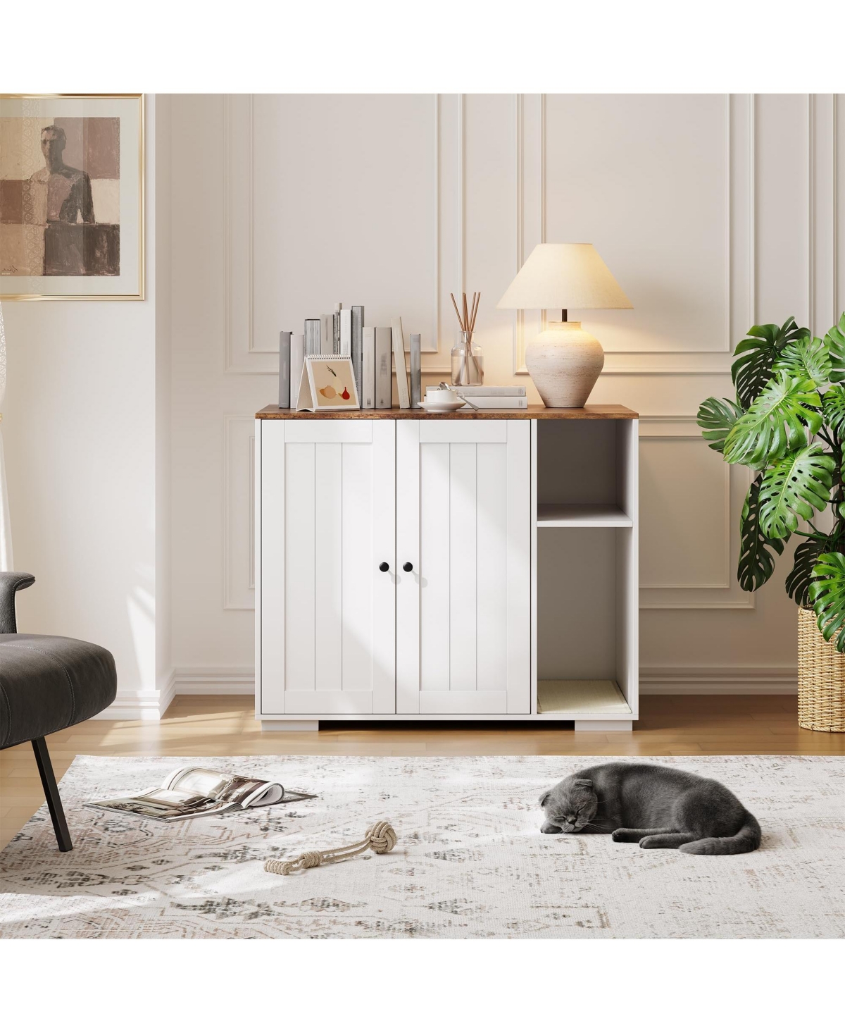 Click here for homfan Cat Litter Box Enclosure â Cabinet Fits S... prices