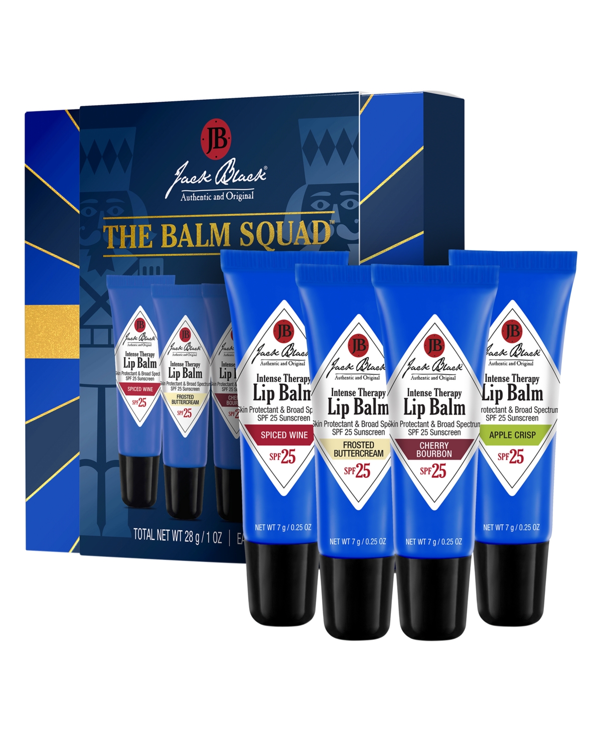 Click here for Jack Black 4-Piece The Balm Squad Lip Balm Gift Se... prices