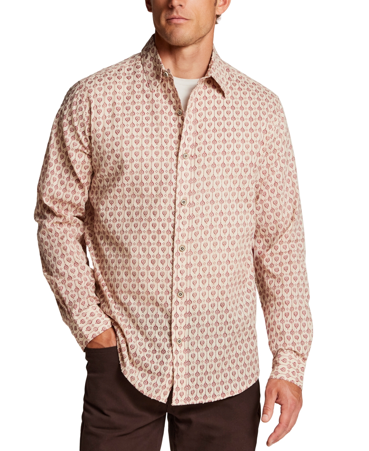 Click here for Weatherproof Vintage Mens Dobby Motif Holiday Prin... prices