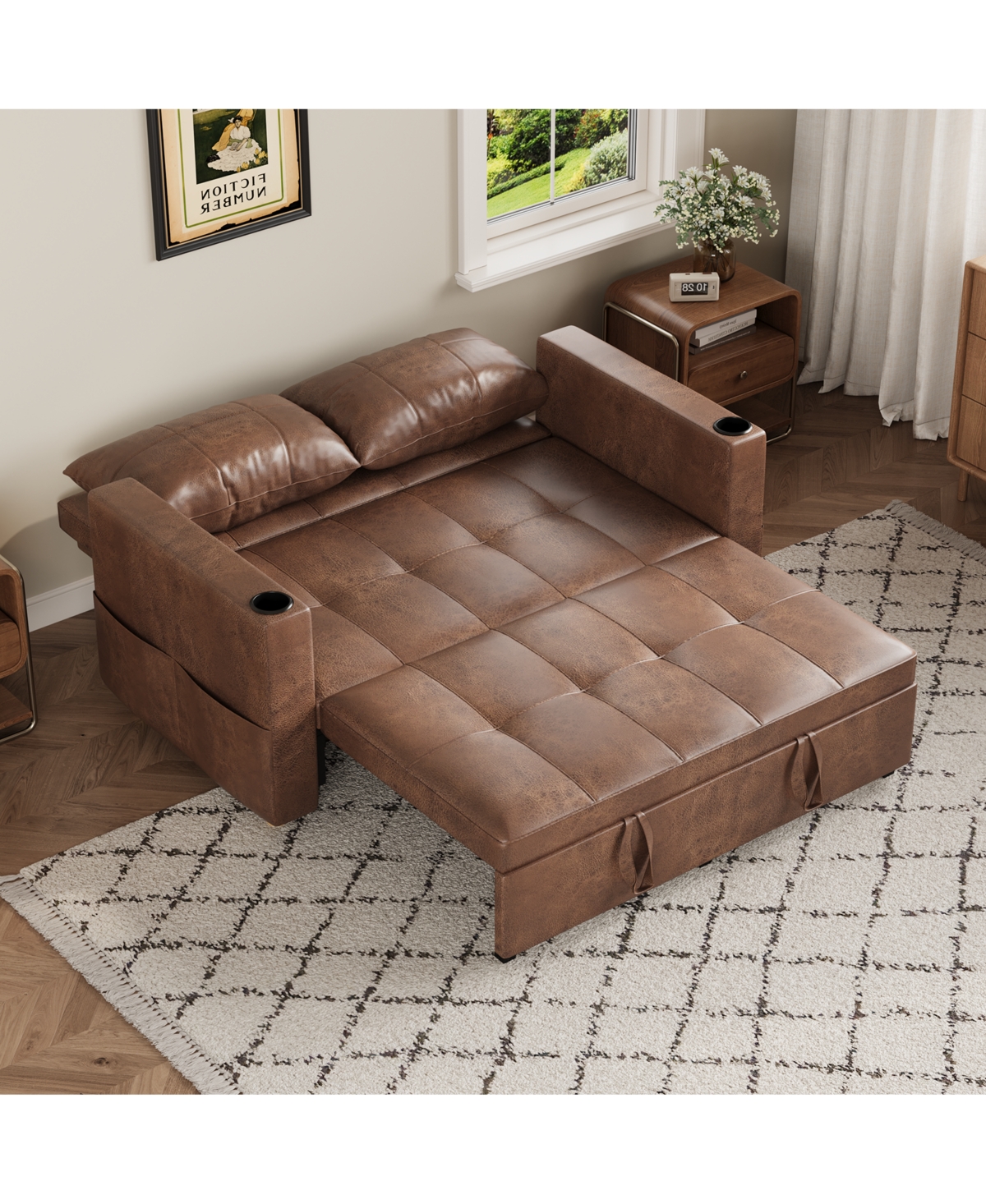 Click here for Aecojoy 63 Sleeper Chair Bed 3-in-1 Pull Out Loves... prices