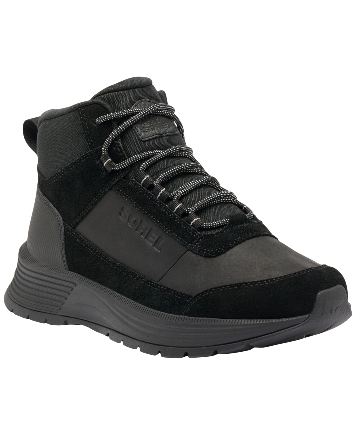 Click here for Sorel Mens Outing Se Mid Waterproof Boots - Black/... prices
