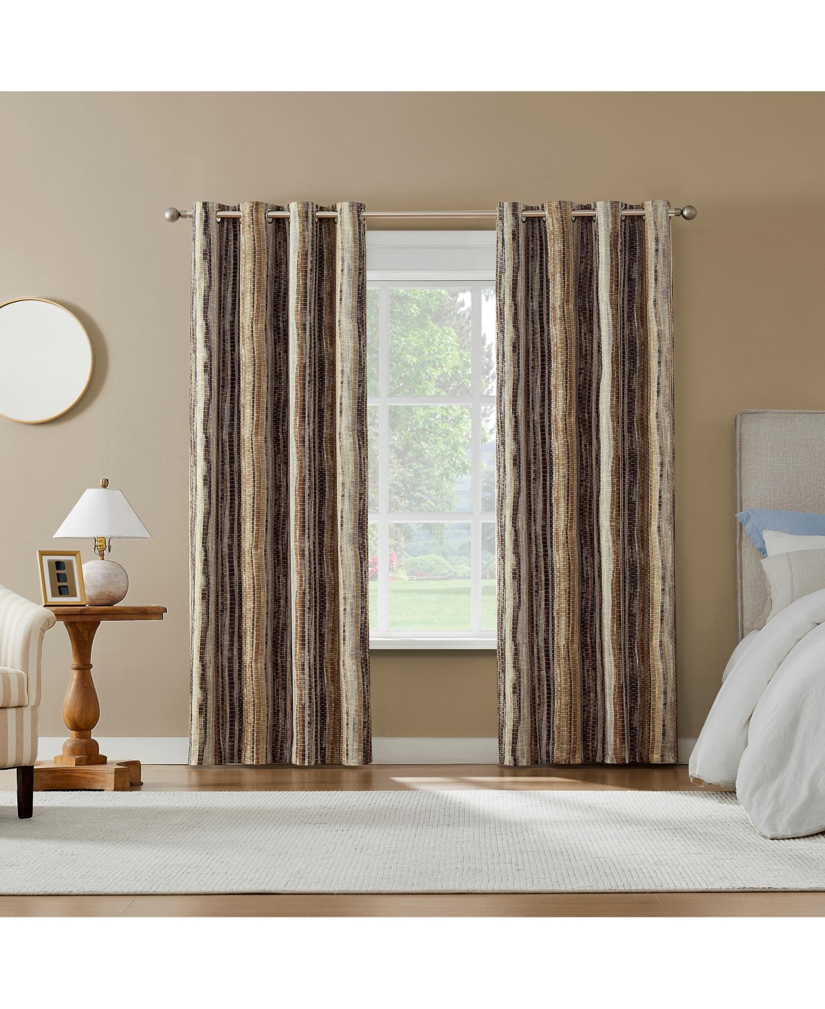 Click here for Sun Zero Avila Abstract Stripe 100percentage Black... prices