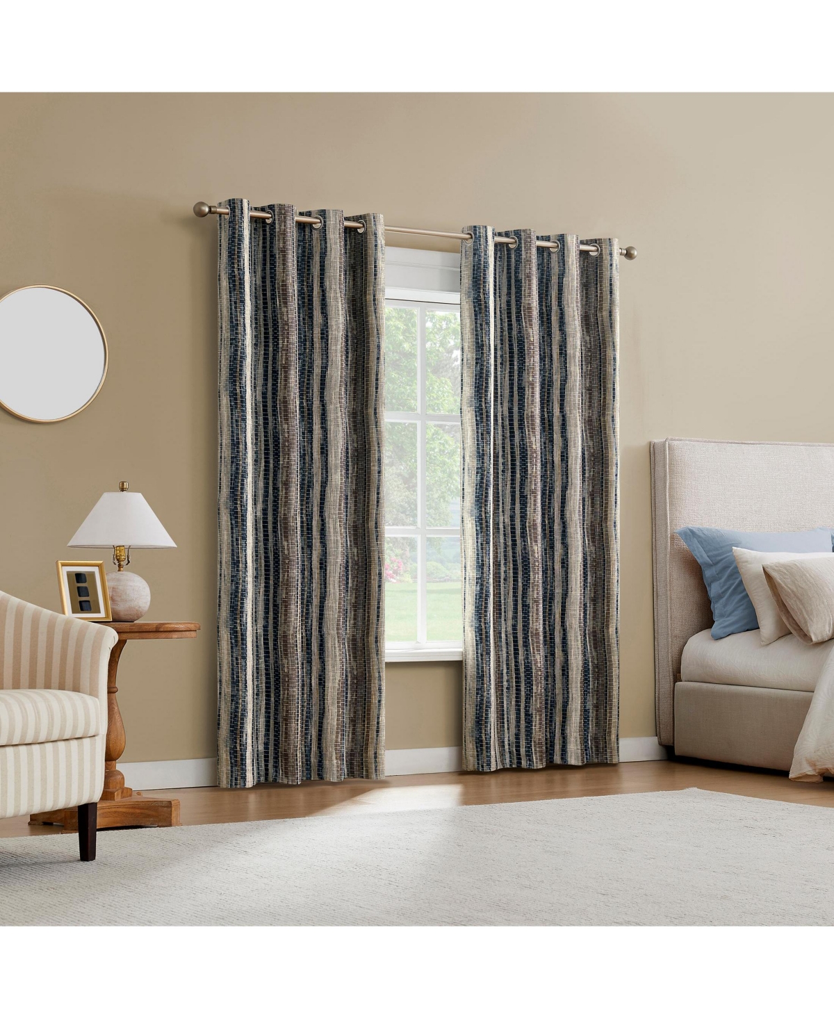 Click here for Sun Zero Avila Abstract Stripe 100percentage Black... prices
