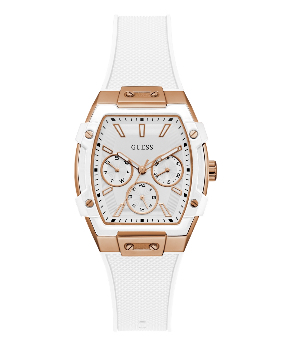 Click here for Guess Womens Quartz White Silicone Watch 42mm x 35... prices