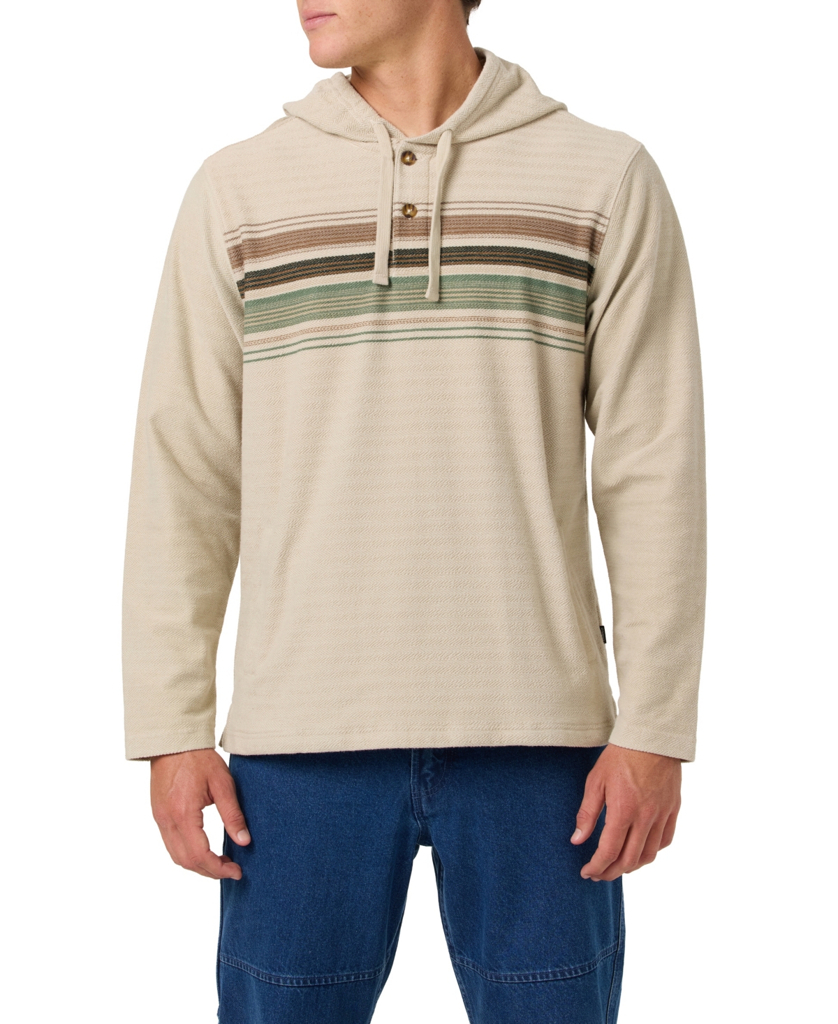 Click here for ONeill Mens Bavaro Block Striped Hooded Poncho Hoo... prices