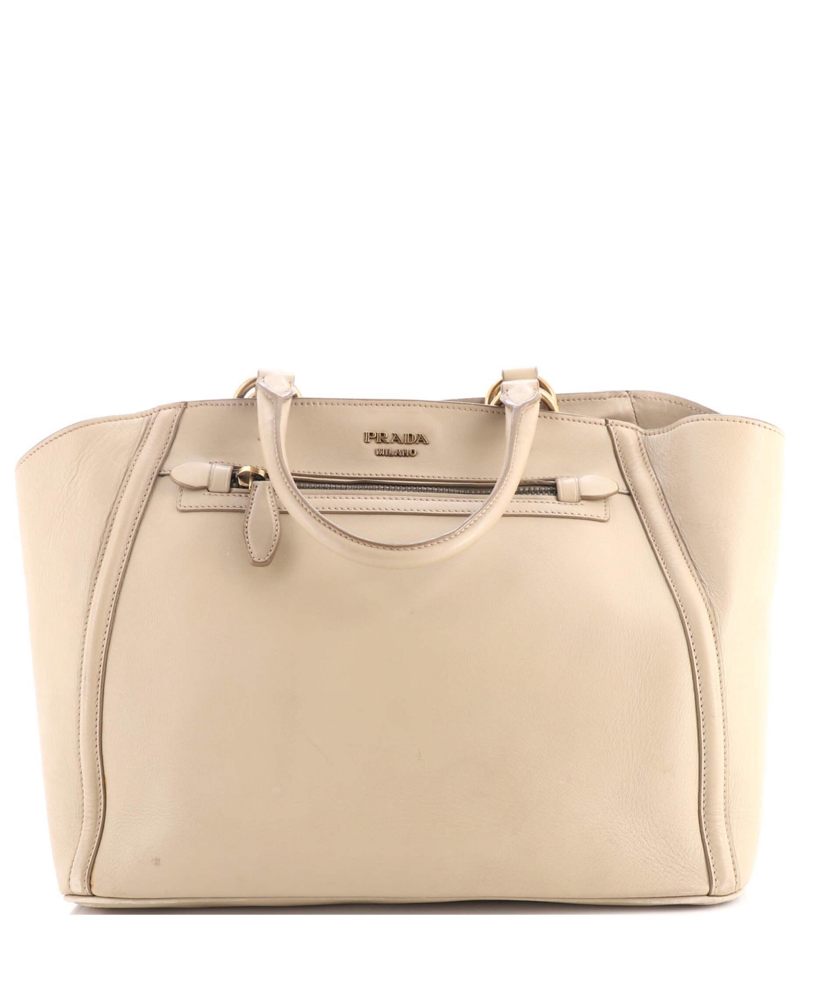 Click here for Pre-Owned Prada Large Front Pocket Tote City Calfs... prices