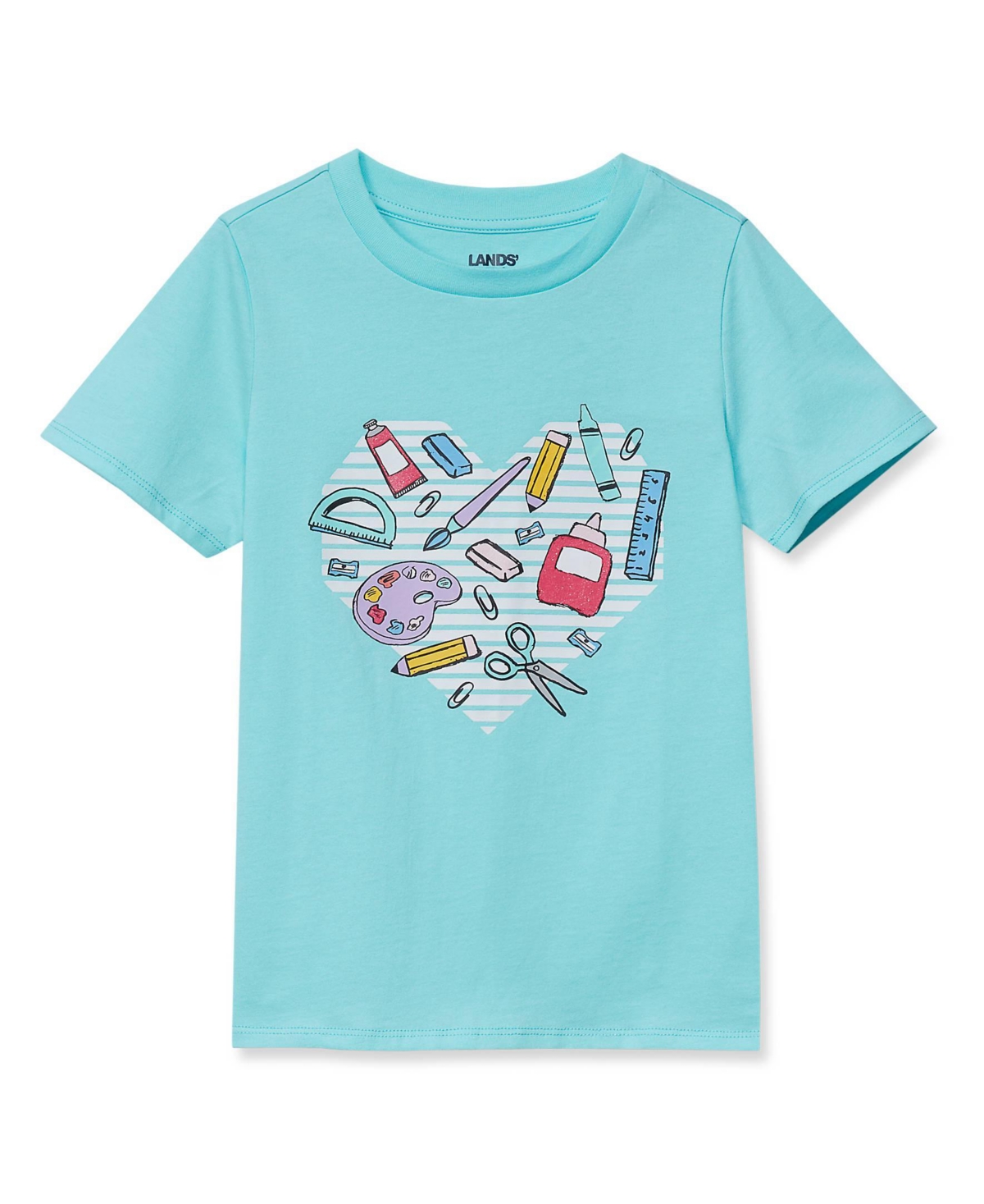 Click here for Lands End Girls Short Sleeve Graphic Tee - Glitter... prices