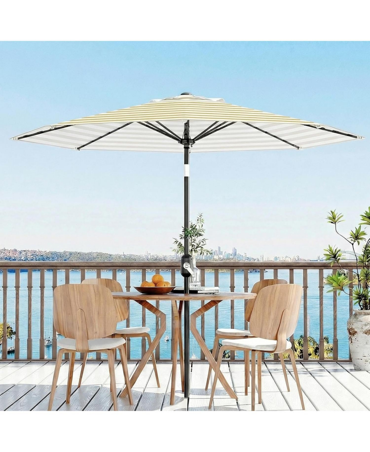 Click here for homfan 9 ft Patio Umbrella  Outdoor Market Umbrell... prices