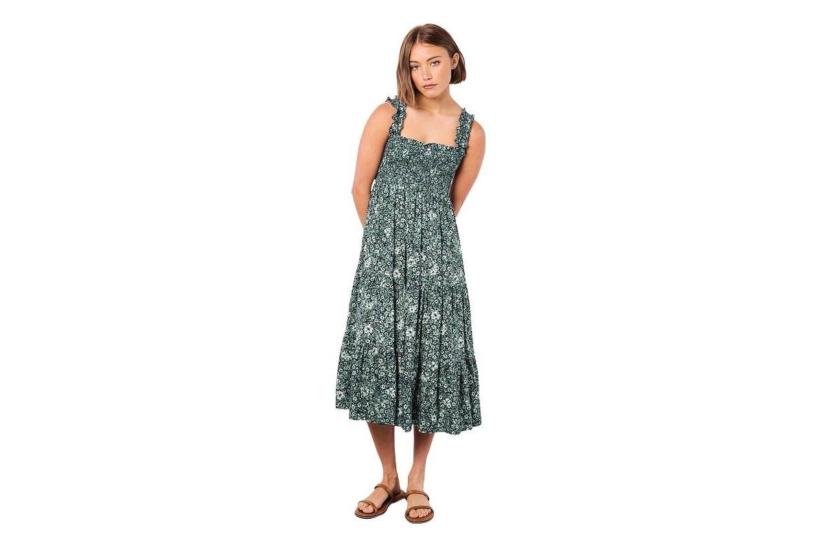 Click here for Apricot Womens Viscose Floral-Print Square Neck Ti... prices