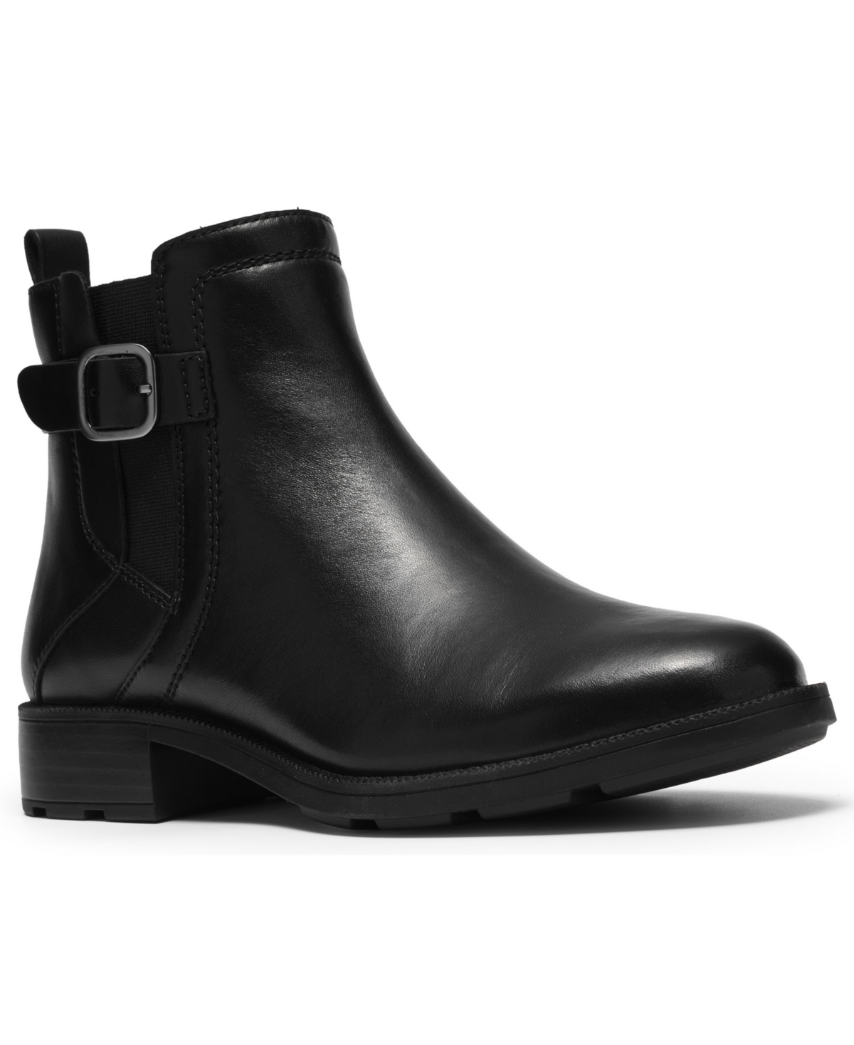 Click here for Clarks Womens Adalynn West Buckle Round Toe Bootie... prices