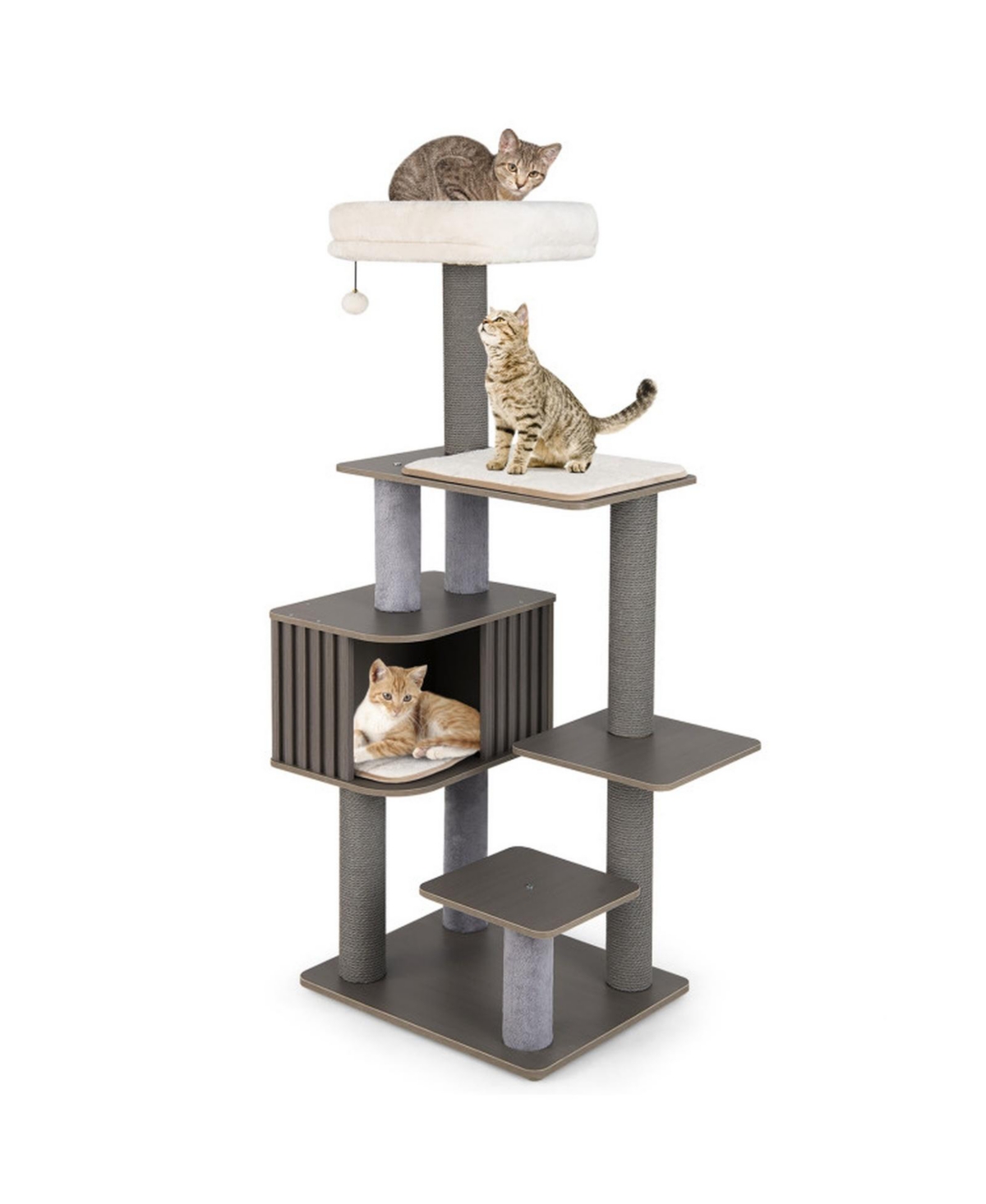 Click here for Sugift 59.5 in Tall Multi-Level Cat Tree Indoor Ca... prices