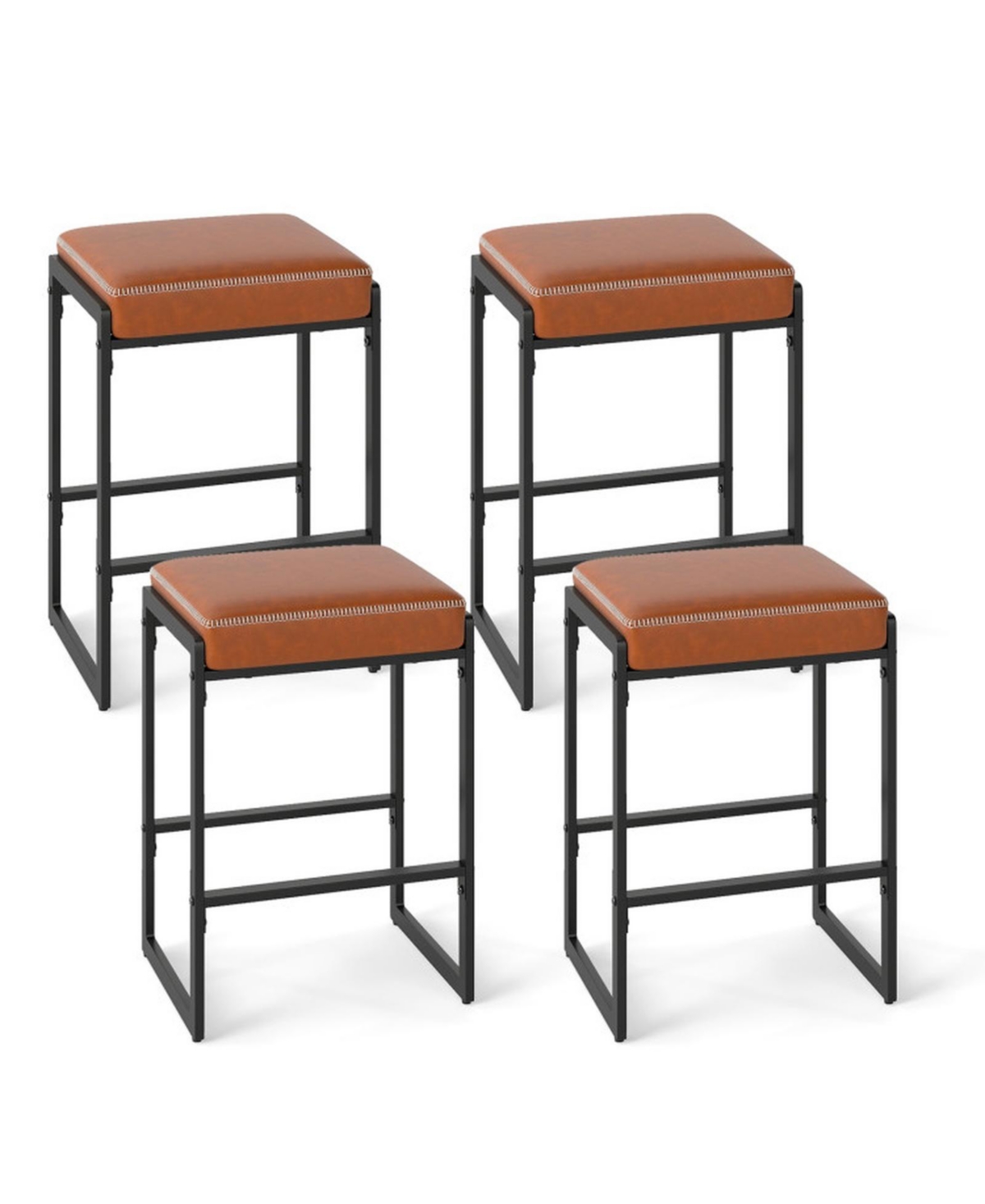 Click here for Sugift 4 Piece 26 Inch Counter Height Bar Stools w... prices