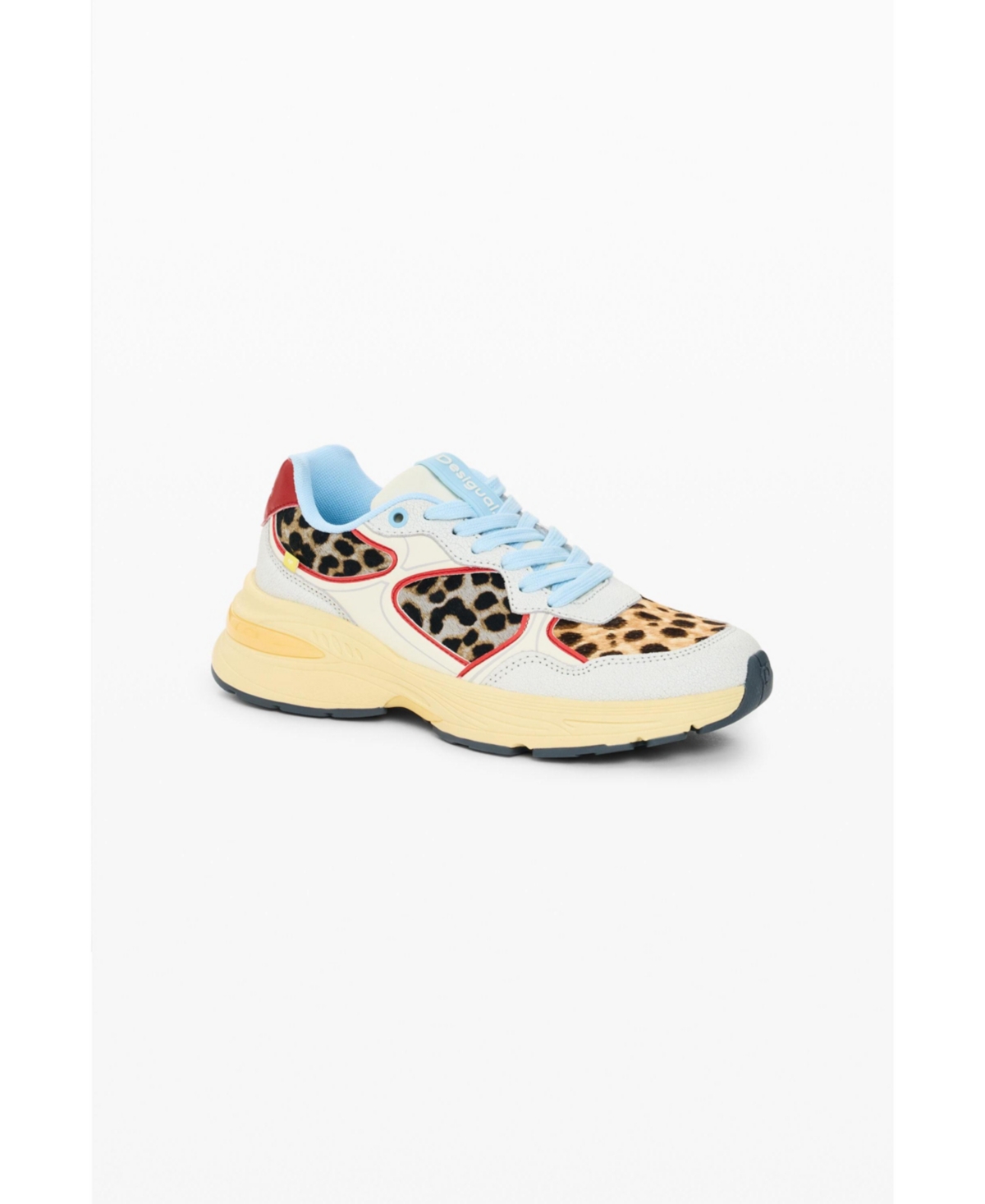 Click here for Desigual Womens Leather runner sneakers - Multi prices