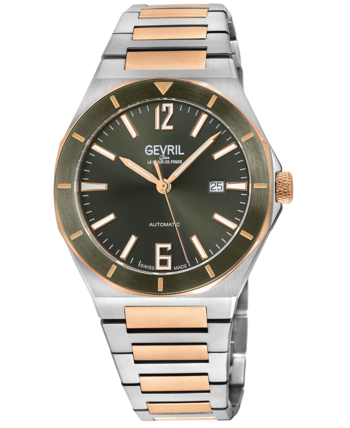 Click here for Gevril Mens Swiss Made High Line Swiss Automatic T... prices
