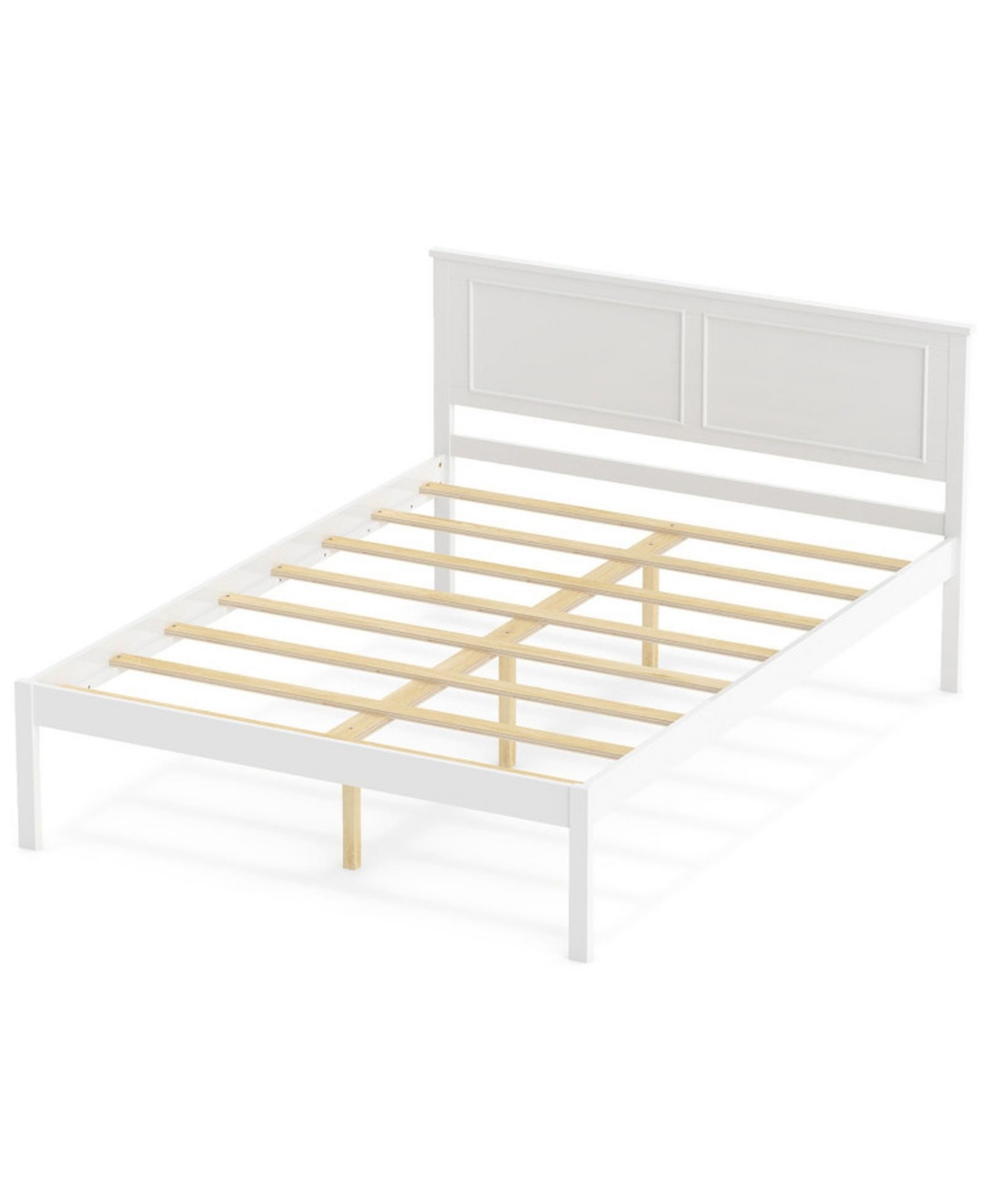 Click here for Sugift Full Size Farmhouse Wooden Platform Bed wit... prices