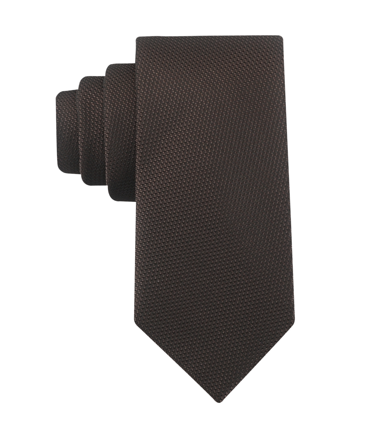 Click here for Calvin Klein Mens Dumond Solid Classic Tie - Brown prices