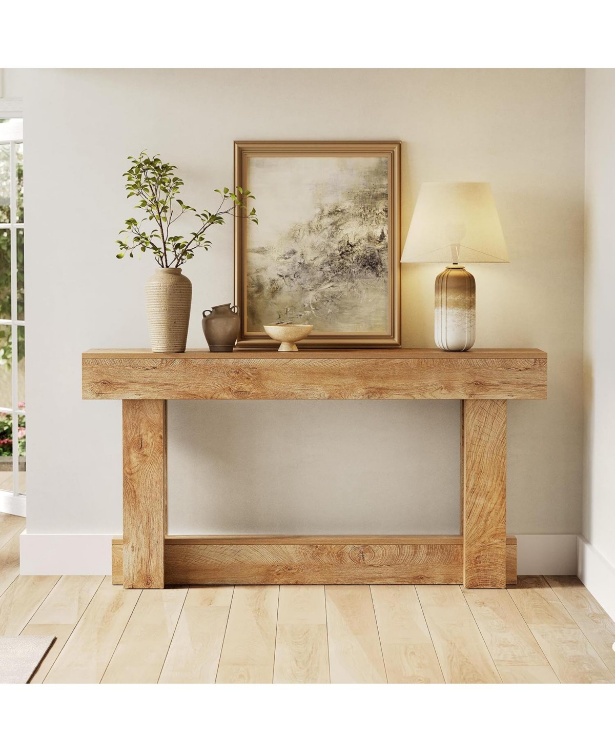 Click here for Tribesigns 63 Farmhouse Console Table with 2-Tier... prices