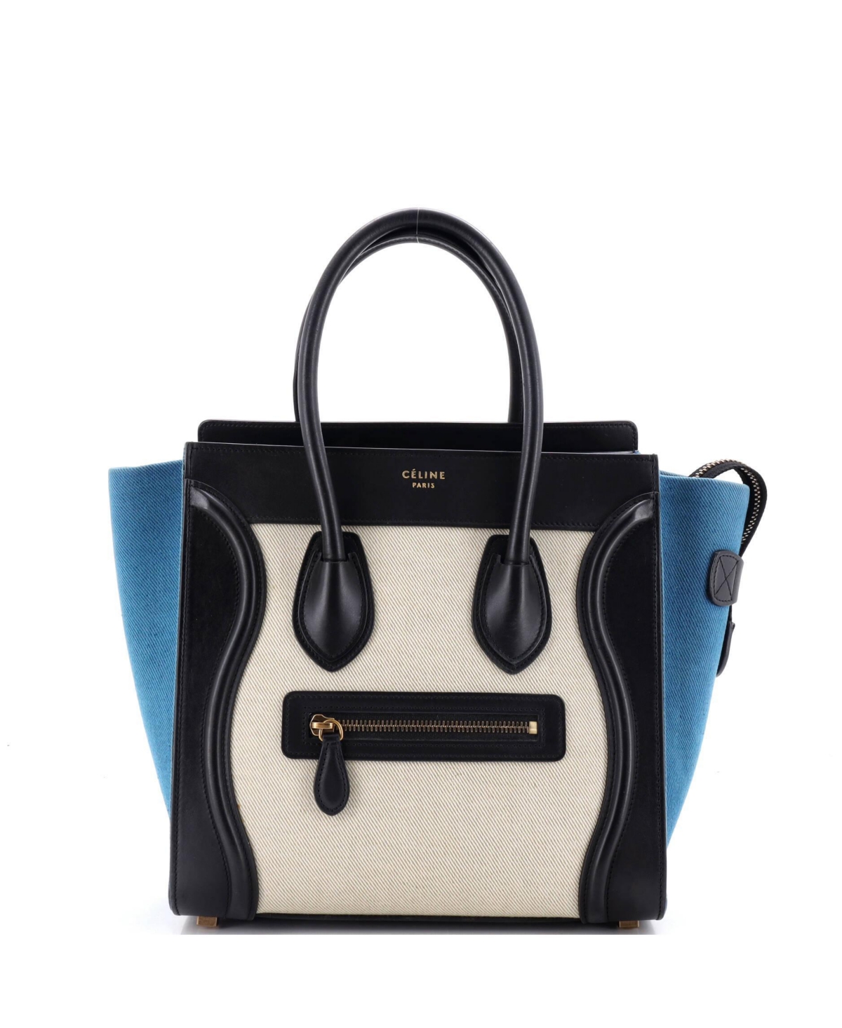 Click here for Pre-Owned Celine Micro Luggage Bag Canvas and Leat... prices