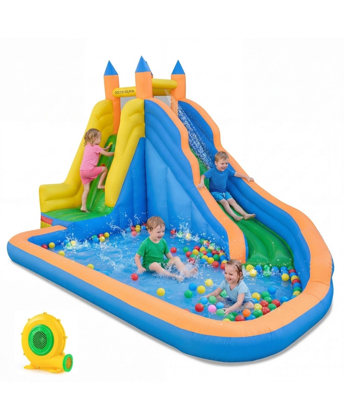 Click here for Sugift 3-in-1 Inflatable Water Slide with Climbing... prices