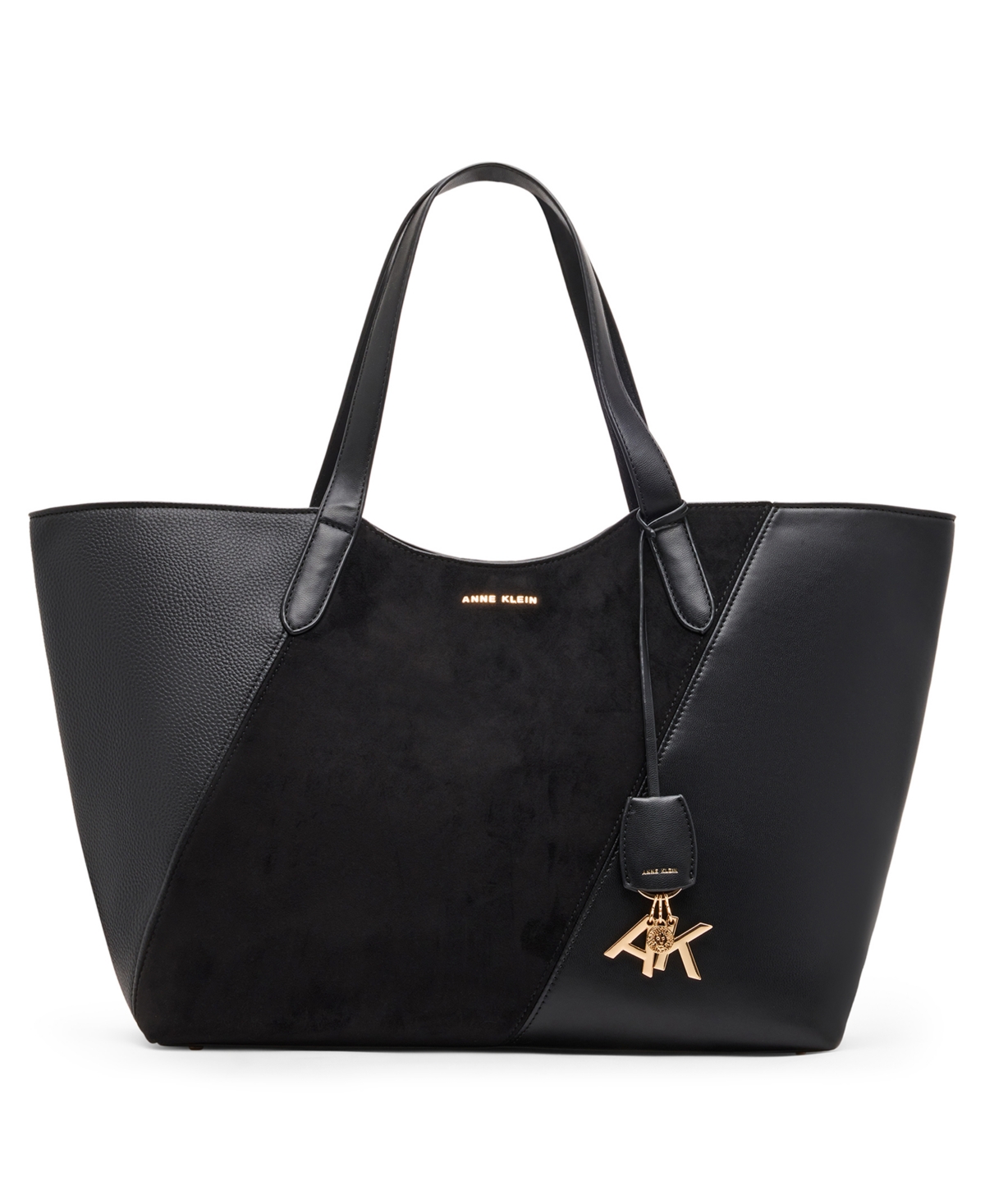 Click here for Anne Klein Multi Pieced Large Tote Handbag - Black prices