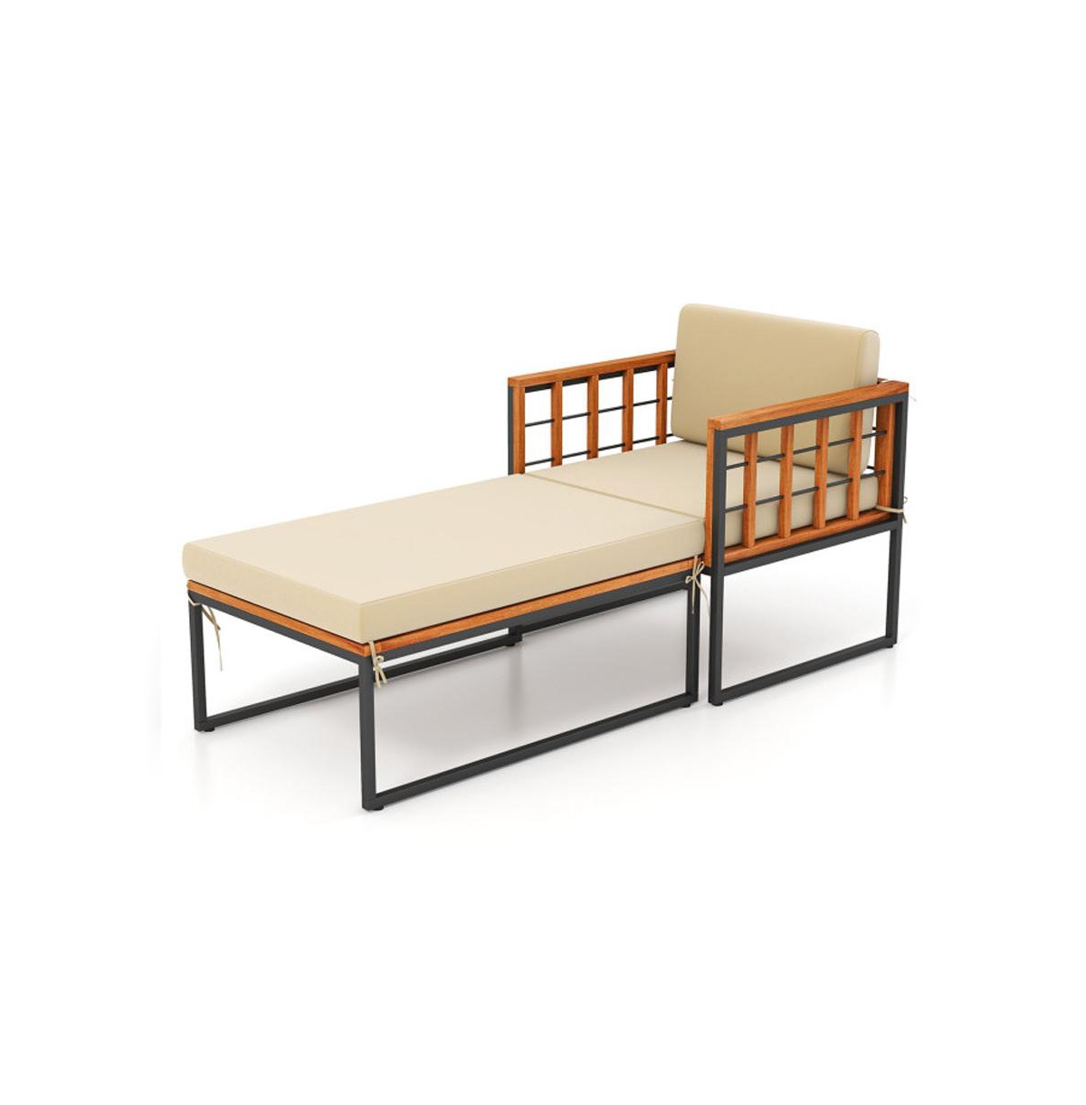 Click here for Boyel Living Patio Acacia Wood Armchair with Long... prices