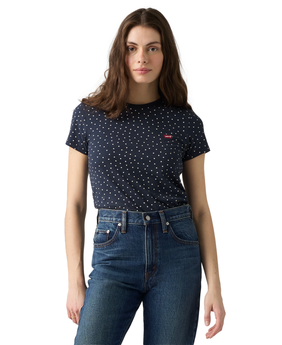 Click here for Levis Womens The Perfect Crewneck Cotton T-Shirt -... prices