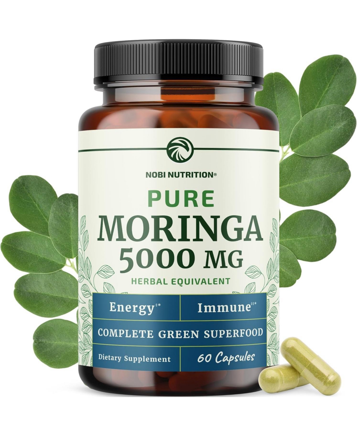 Click here for Nobi Nutrition Moringa Capsules  60 Count prices