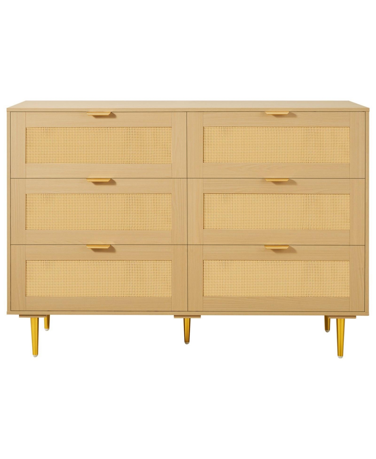 Click here for Slickblue Modern Rattan Double Dresser with 6 Draw... prices