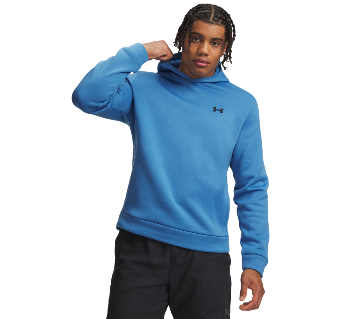 Click here for Under Armour Mens Fleece Hoodie - Aegean Blue/Blac... prices