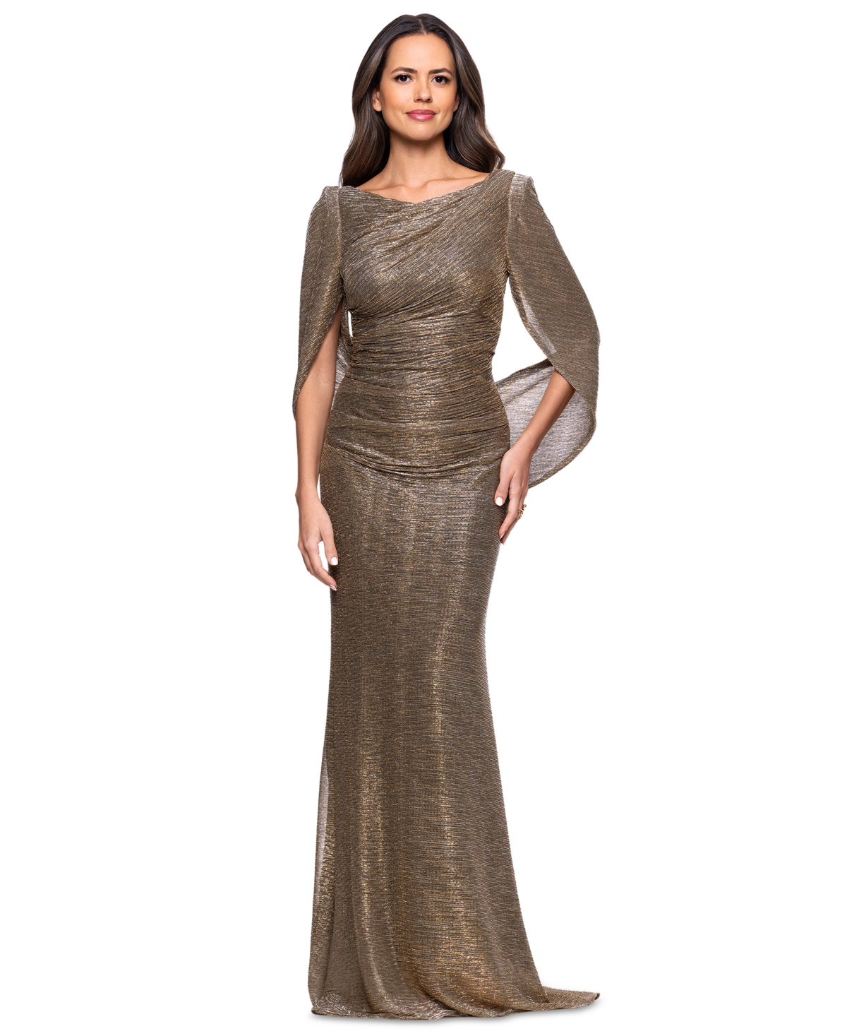 Click here for Betsy & Adam Petite Mother of Bride Metallic-Crink... prices