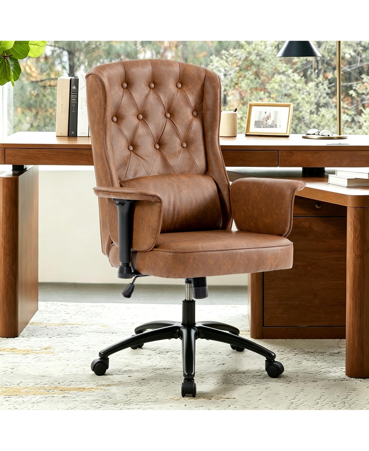 Click here for Dyhome Traditional Faux Leather Executive Office C... prices