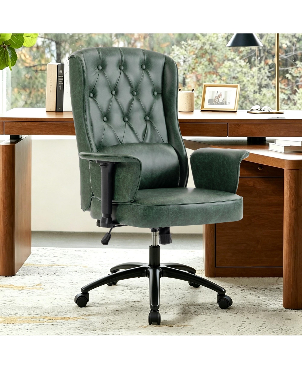 Click here for Dyhome Traditional Faux Leather Executive Office C... prices