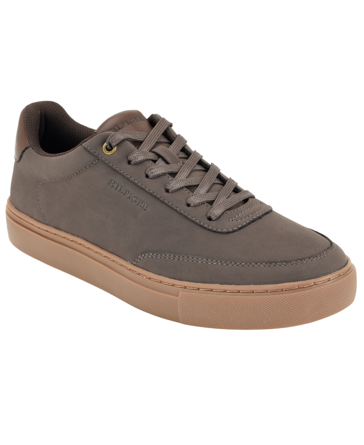 Click here for Tommy Hilfiger Mens bember Sneakers - Dark Brown prices