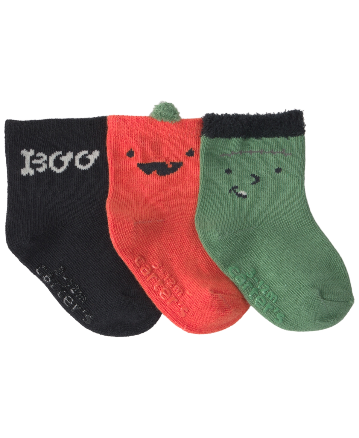 Click here for Carters Baby Boys Halloween Booties  3-Pack - Gree... prices