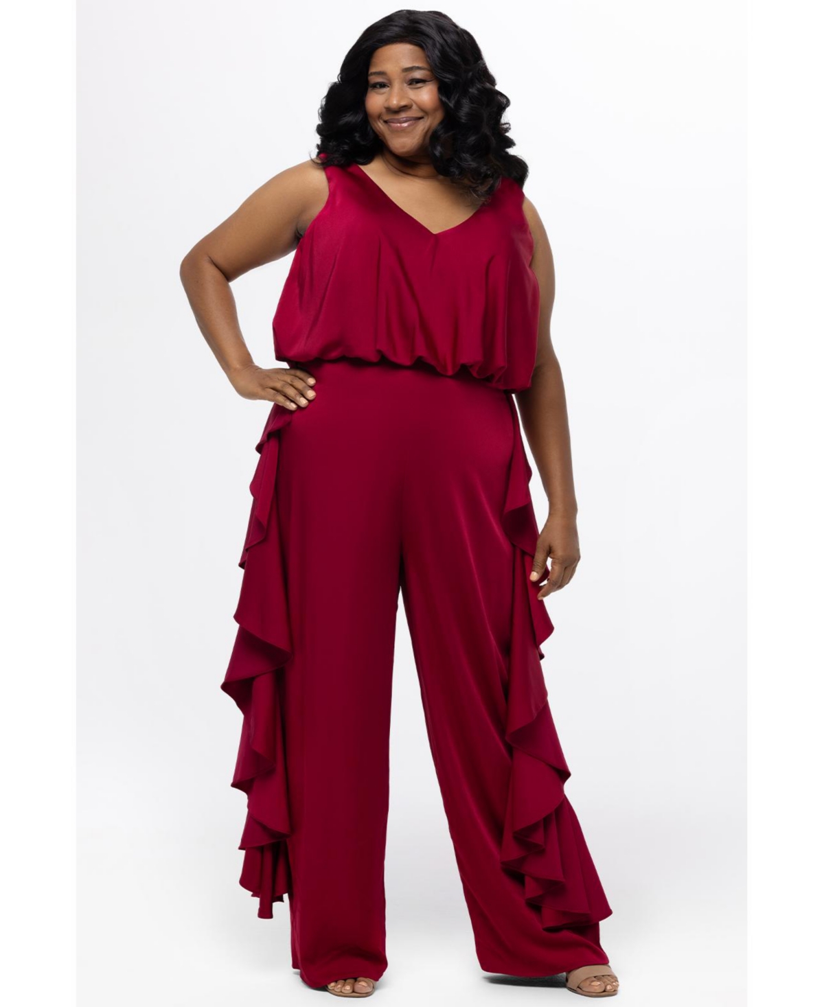 Click here for Celebrations by Sydneys Closet Womens V-Neck Stret... prices
