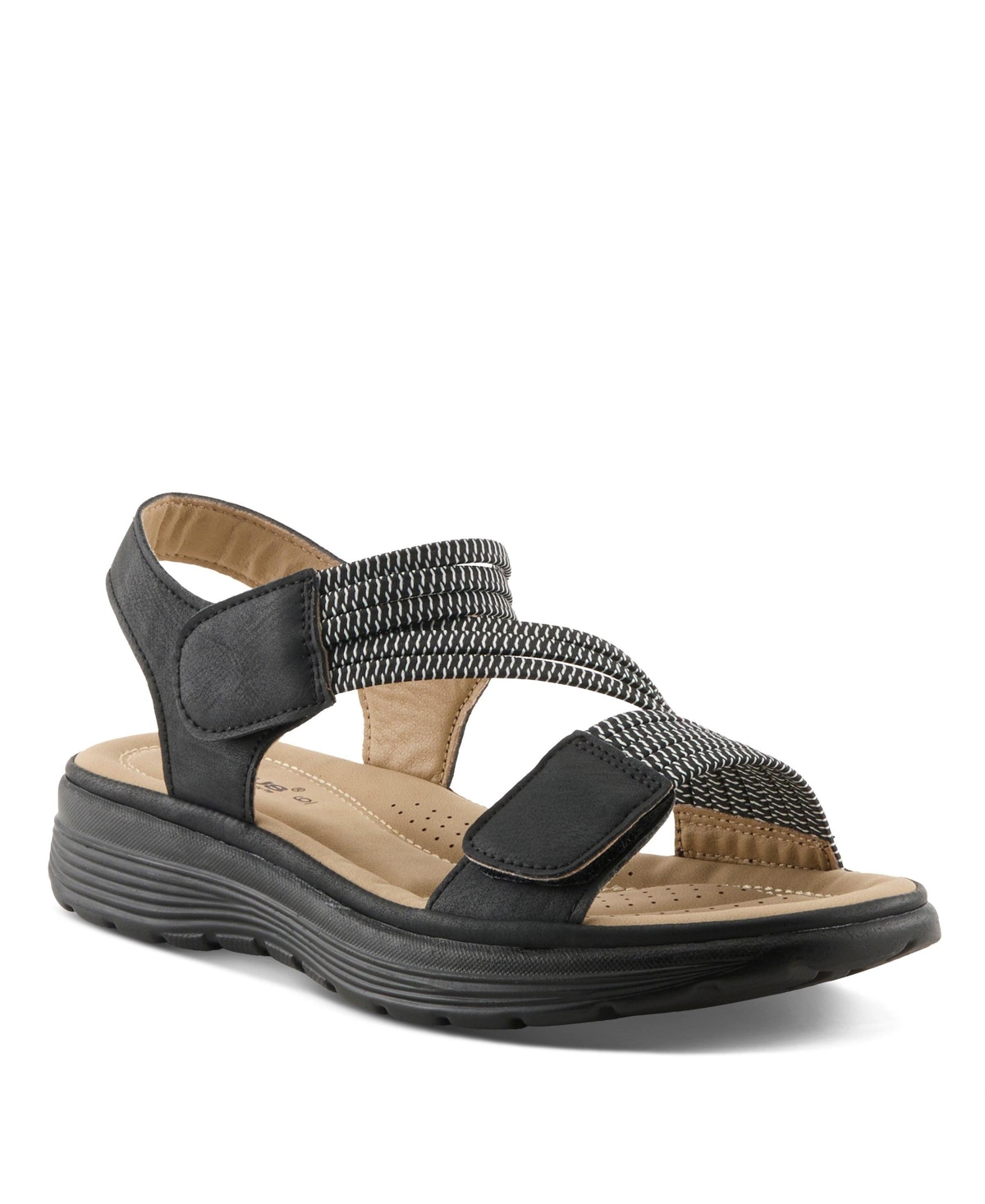 Click here for Flexus Womens Abie Strappy Sandal with Cushioned L... prices