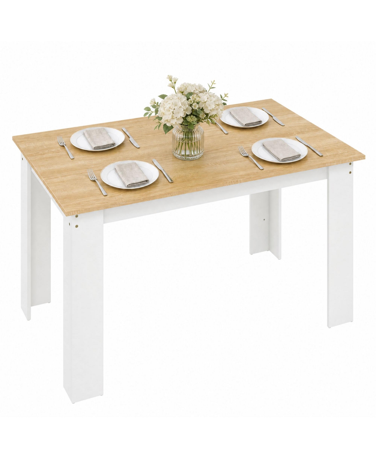 Click here for Homcom 47 Modern Dining Table for 4-6 People Kitch... prices
