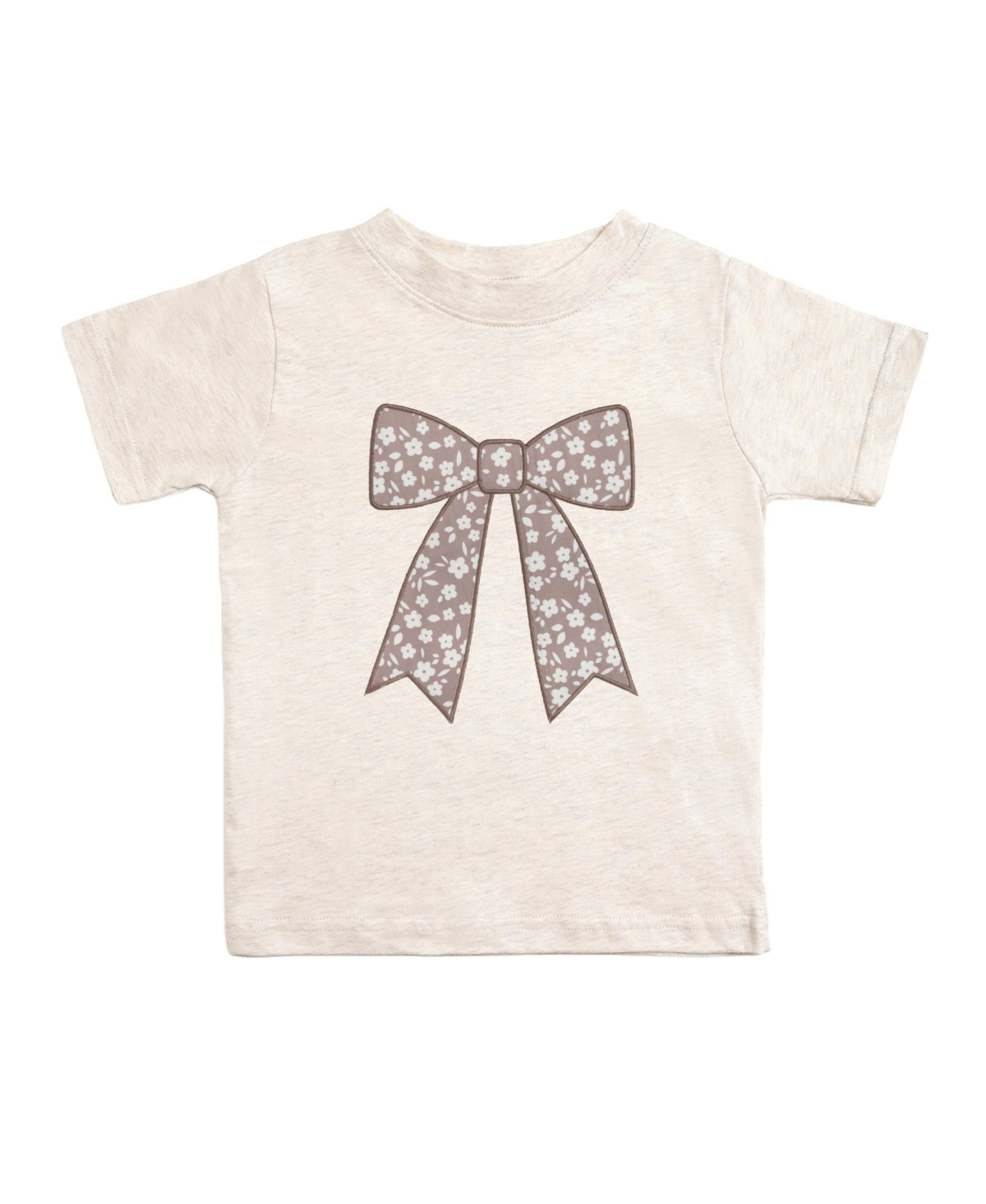 Click here for Sweet Wink Little Girls Mocha Floral Bow Patch Sho... prices