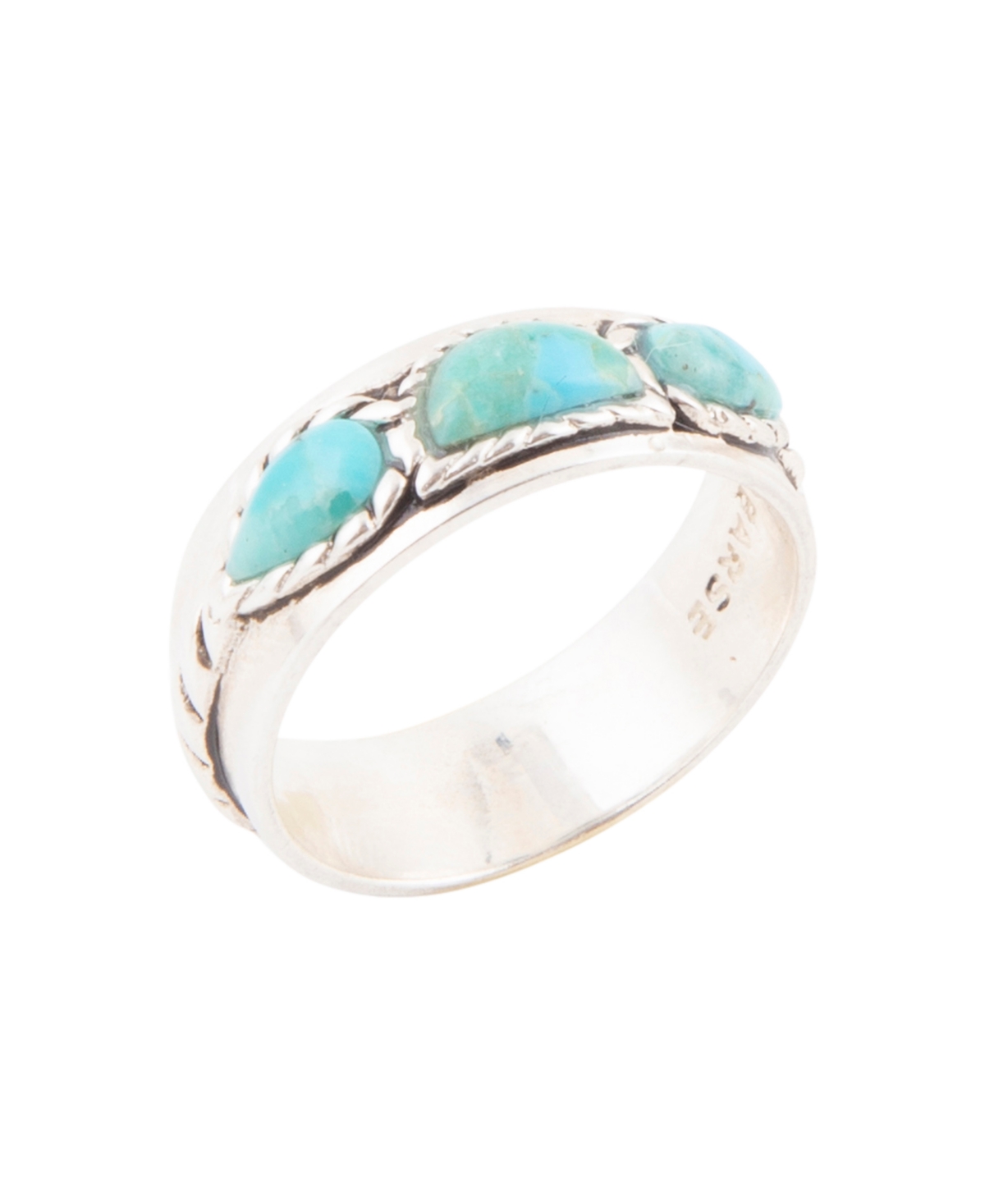 Click here for Barse Triple Stone Simplicity Blue Turquoise and S... prices