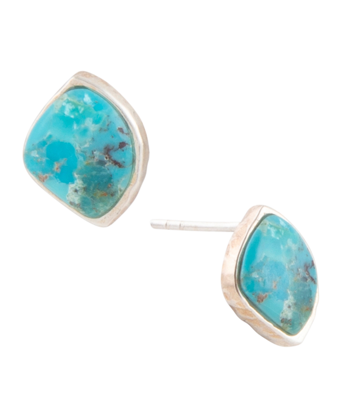 Click here for Barse Abstract Blue Turquoise Silver Post Stud Ear... prices
