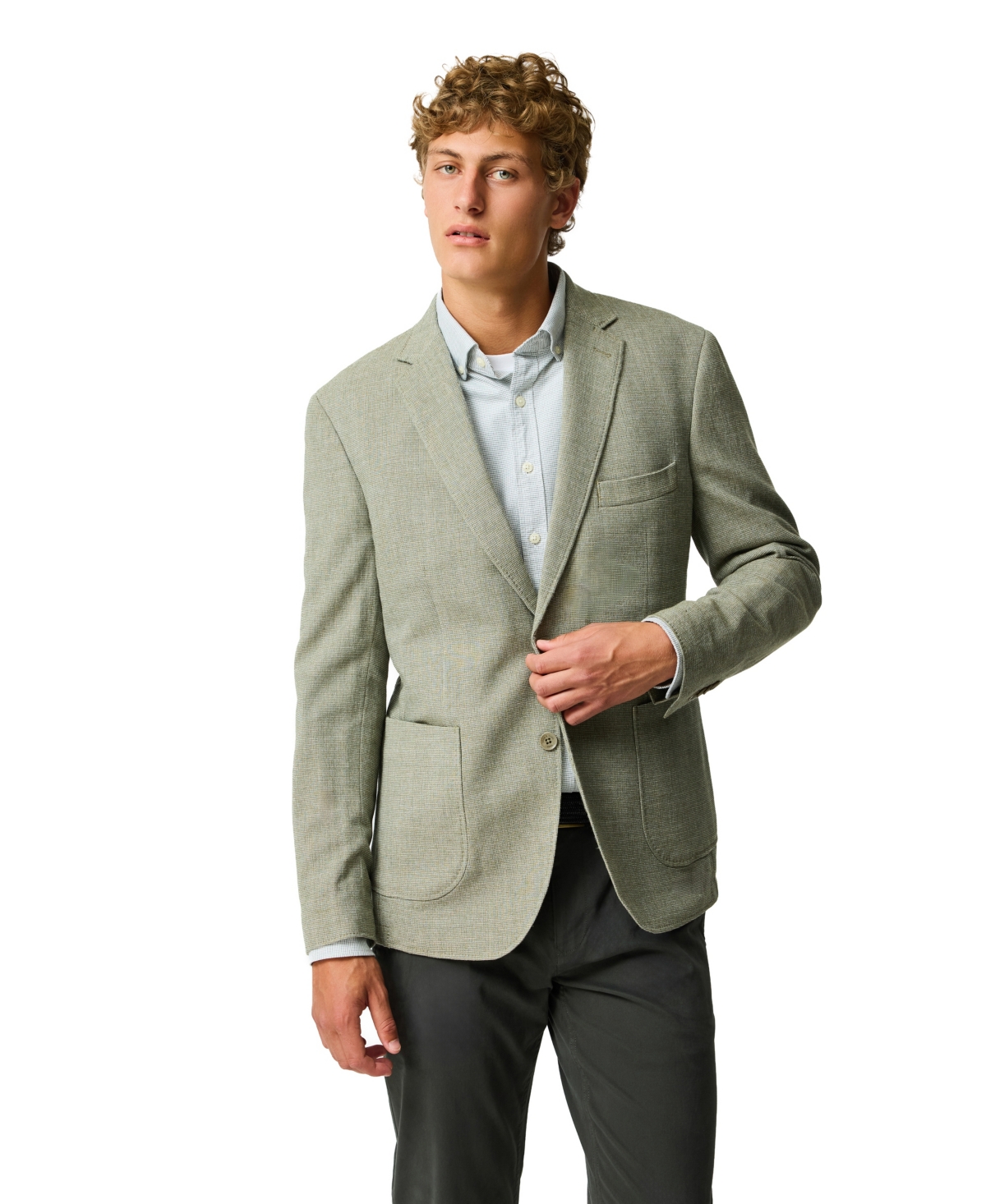 Click here for Rodd & Gunn Mens Willow Flat Wool Jacket - Thyme prices