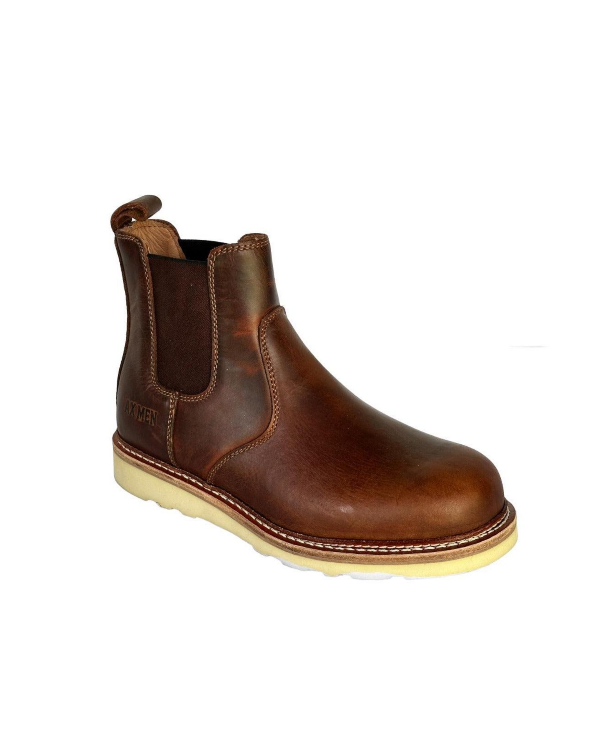 Click here for Ax Men Mens Boots Anson Twin Gore Chelsea - Brown prices