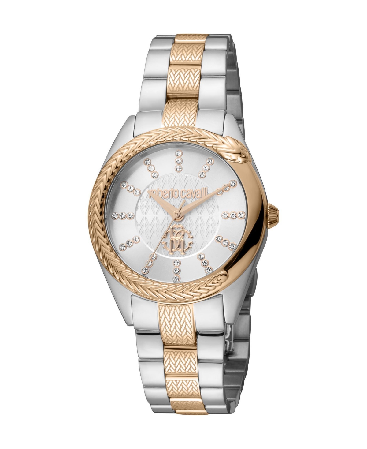 Click here for Roberto Cavalli Womens Snake Core Quartz Two Tone... prices