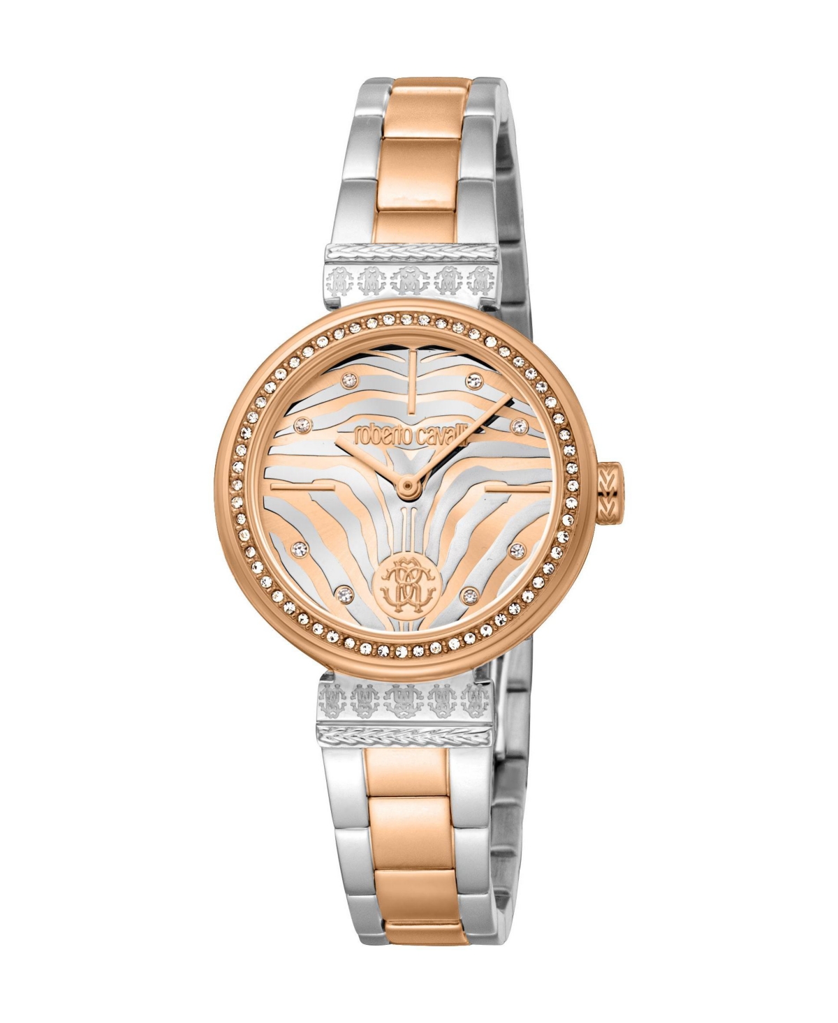 Click here for Roberto Cavalli Womens Logo Quartz Two Tone Stainl... prices